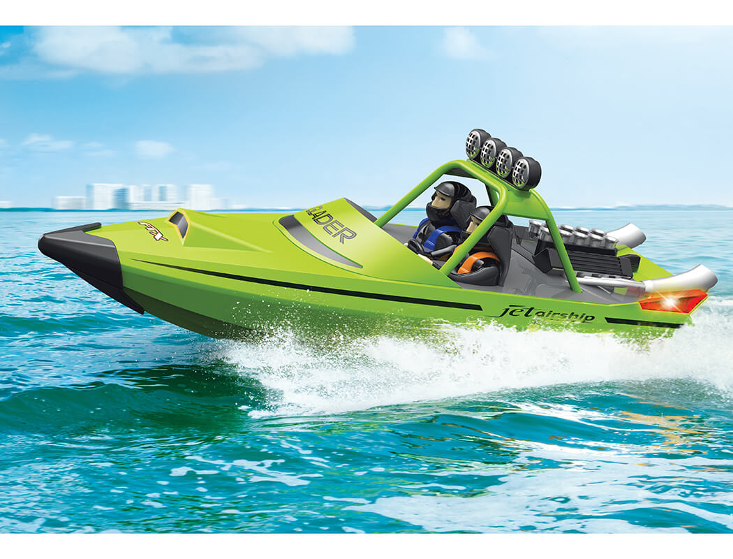 Barco GLADER TURBOJET RC Speed Boat 35cm Green FTX - smartmodelismo.pt