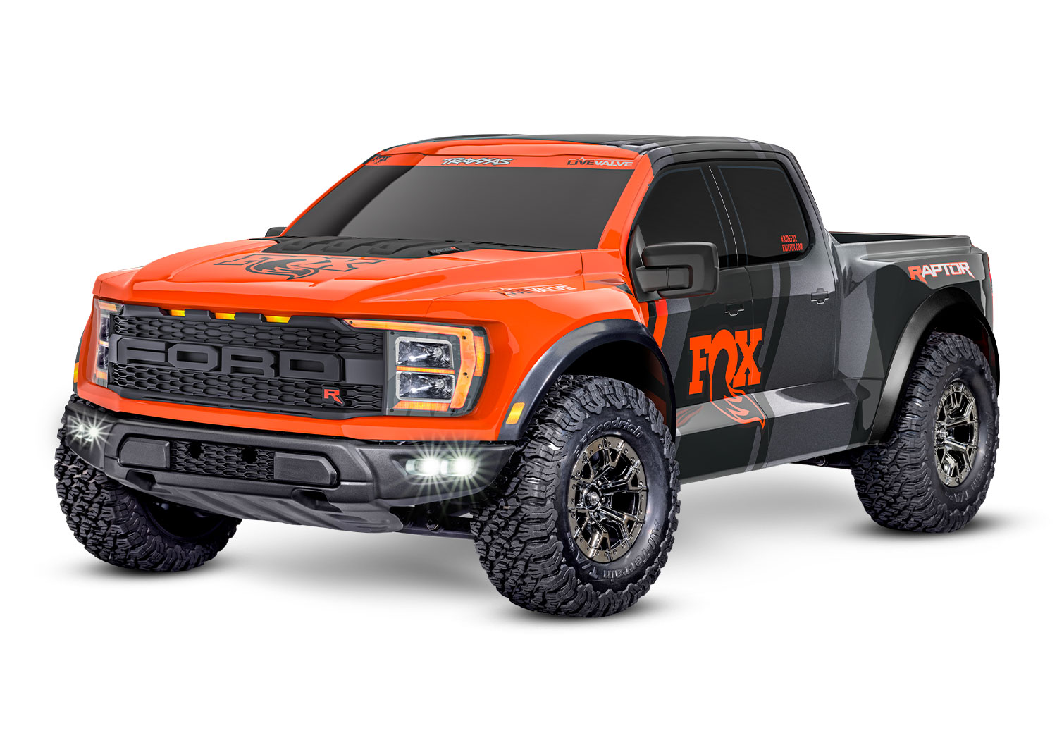 Ford Raptor-R 4X4 VXL 4S ULTIMATE 1/10 FOX Red TRAXXAS - smartmodelismo.pt